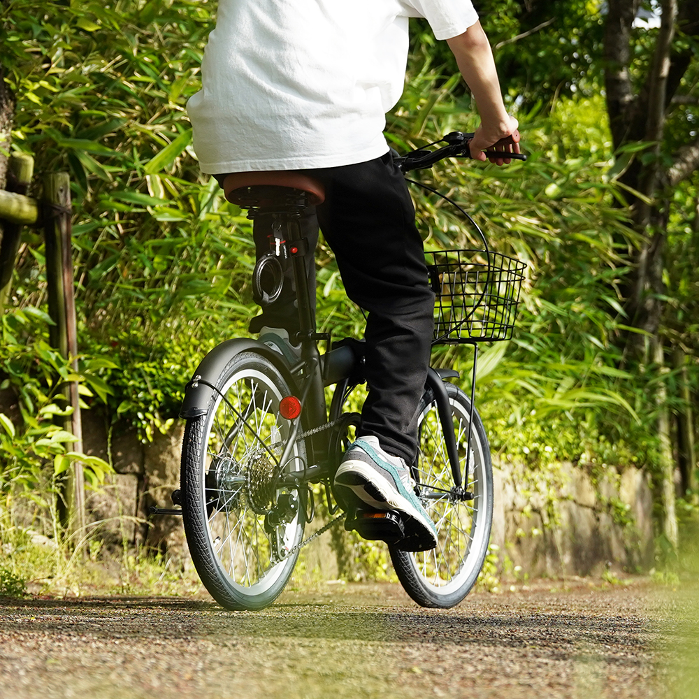 Glowing 折畳自転車20・6段ギア オールインワン CL201 マットブラック