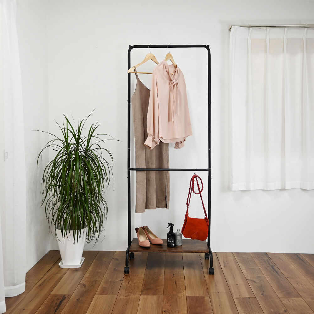 フクダクラフト キャスター付き2段ハンガー HS-C170 VBR｜うさマートジャパンサービス株式会社の総合通販サイトうさマート